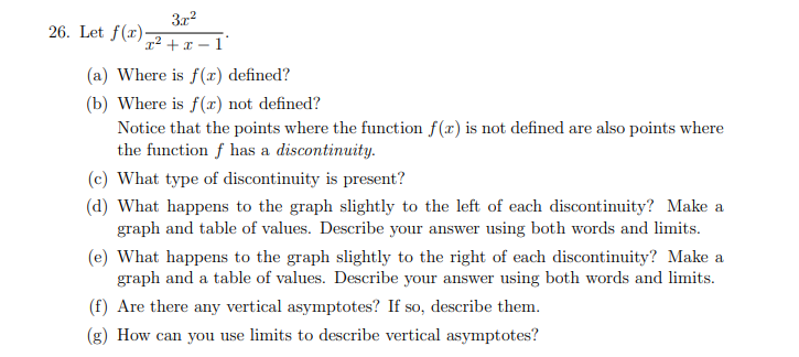 Solved 26. Let f(x)x2+x−13x2 (a) Where is f(x) defined? (b) | Chegg.com Solved 26. Let f(x)x2+x−13x2 (a) Where is f(x) defined? (b) | Chegg.com