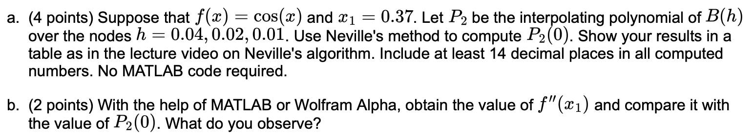 Solved Let F Be An Infinitely Differentiable Function That