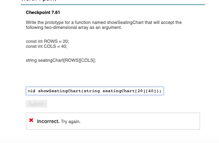 Solved Checkpoint 7.71 Write a definition statement for a | Chegg.com