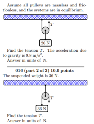 Solved Assume all pulleys are massless and fric- tionless, | Chegg.com