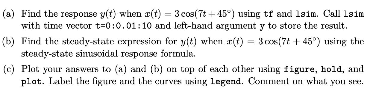 Solved Matlab Problems To Receive Full Credit You Must 