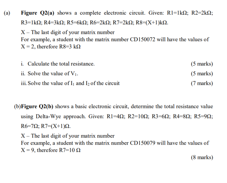 Solved R1 R2 } R6 R4 5v + 1 R3 V R5 R7 R8 12 Figure Q2(a) | Chegg.com