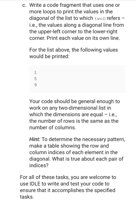 Solved 2. Consider the following Python statement, which | Chegg.com