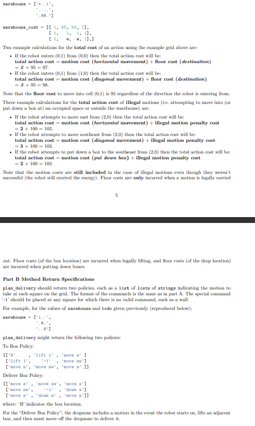 Part B Input Specifications Same as part A but the | Chegg.com