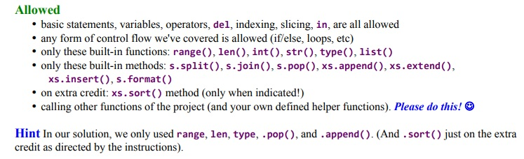 Solved Allowed basic statements, variables, operators, del, | Chegg.com