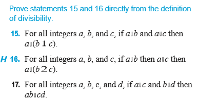 Prove statements 15 and 16 directly from the | Chegg.com