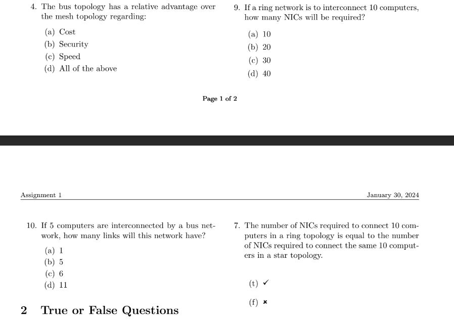 Solved If 5 ﻿computers are interconnected by a bus net-work, | Chegg.com