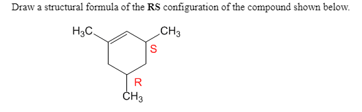 Solved Draw a structural formula of the S configuration of | Chegg.com