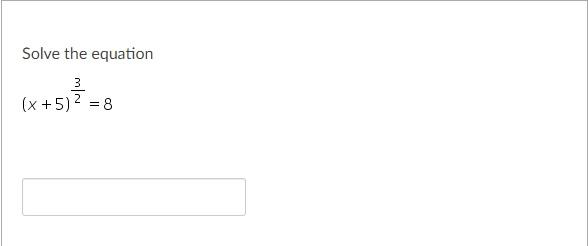Solved Solve the equation 3 (x + 5)² = 8 | Chegg.com