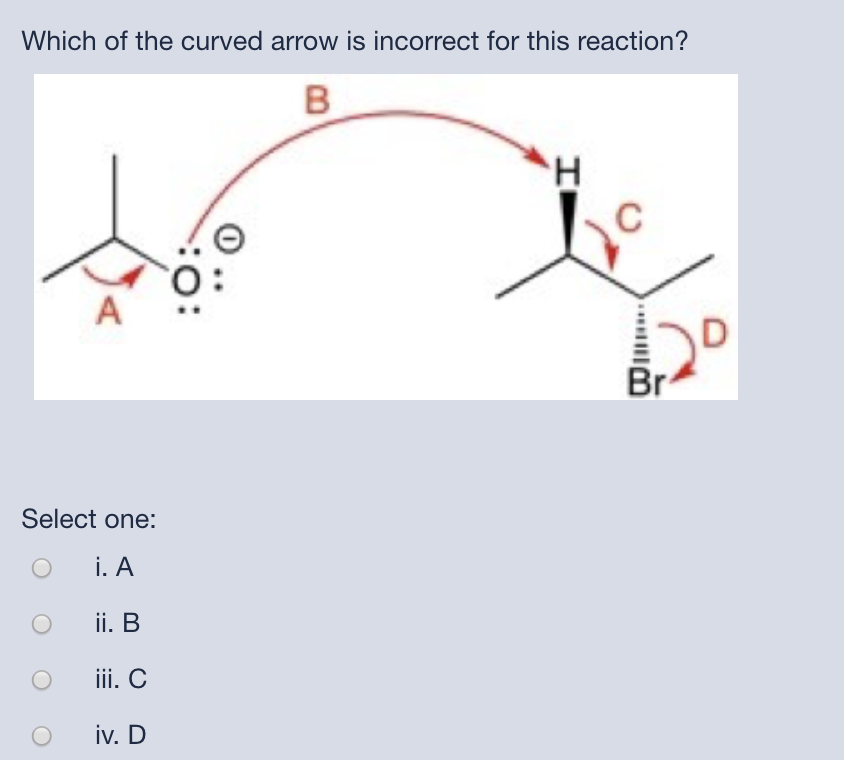 Solved Which of the curved arrow is incorrect for this | Chegg.com
