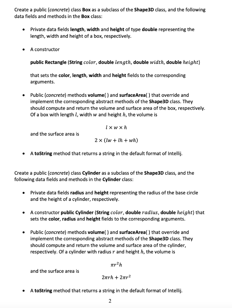 Solved To start, create a package hw2 for the assignment | Chegg.com