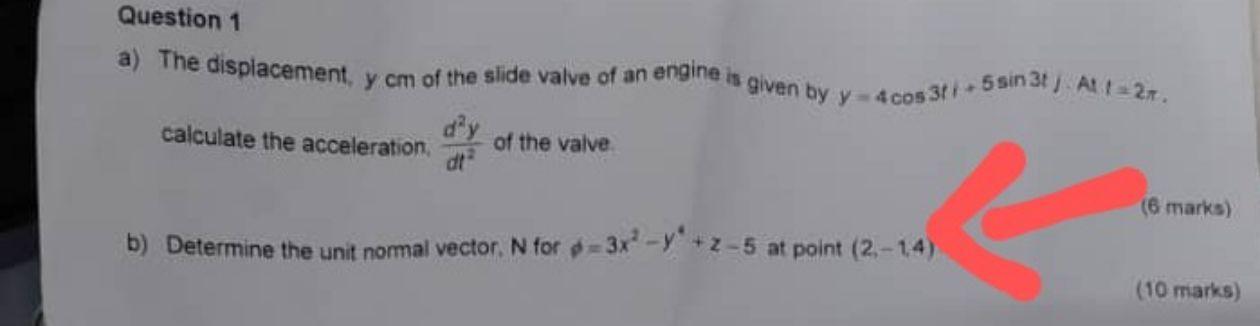Solved a) The displacement, y cm of the slide valve of an | Chegg.com