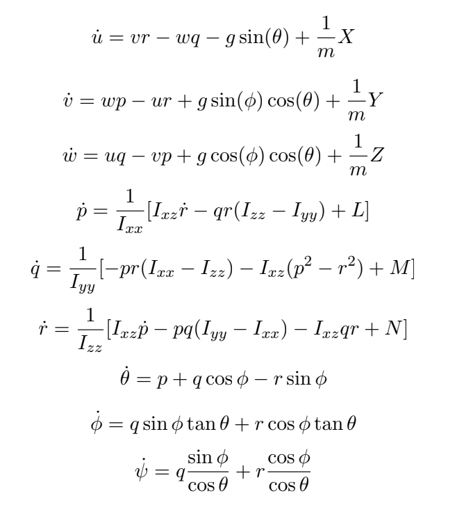 Solved I have a 6-DOF single rotor helicopter for simulation | Chegg.com