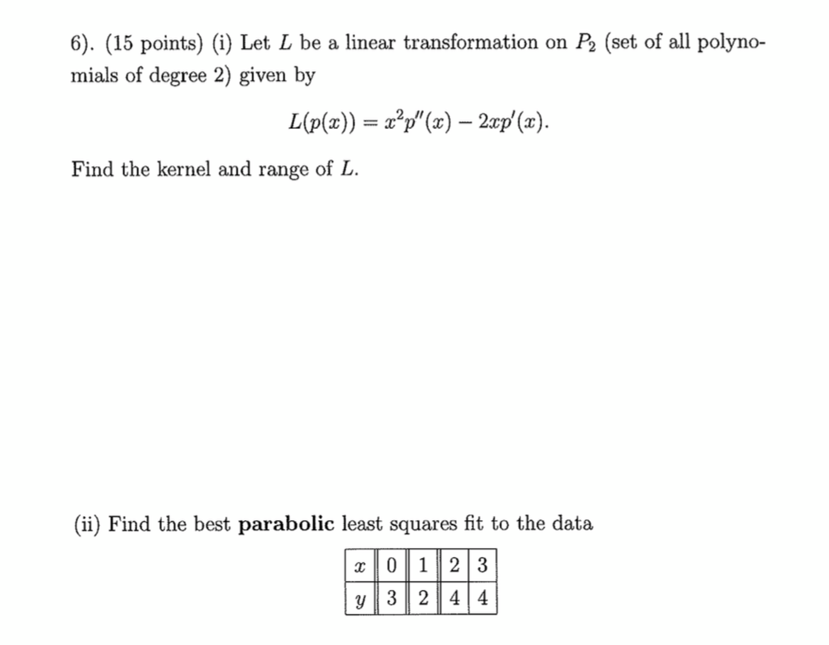 Solved Please answer the engineering analysis (linear | Chegg.com