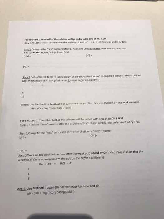 Solved Homework 7 Hydrolysis Of Salts And Buffer This 