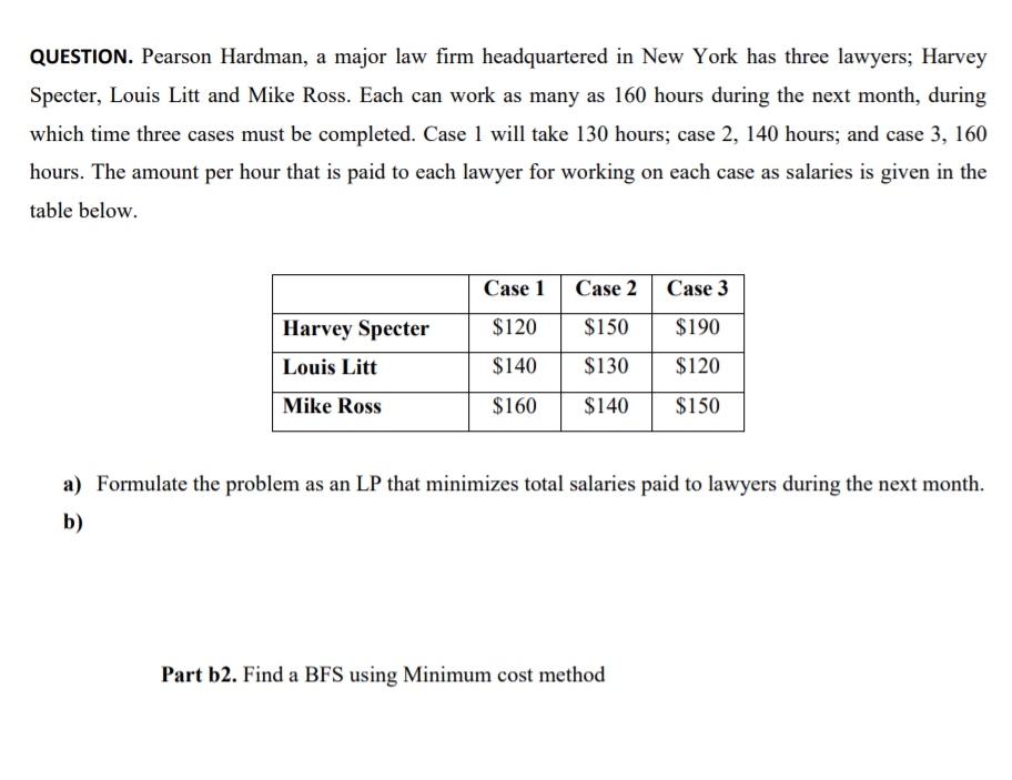 Solved QUESTION. Pearson Hardman, a major law firm | Chegg.com