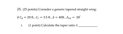 Solved 25. (25 points) Consider a generic tapered straight | Chegg.com