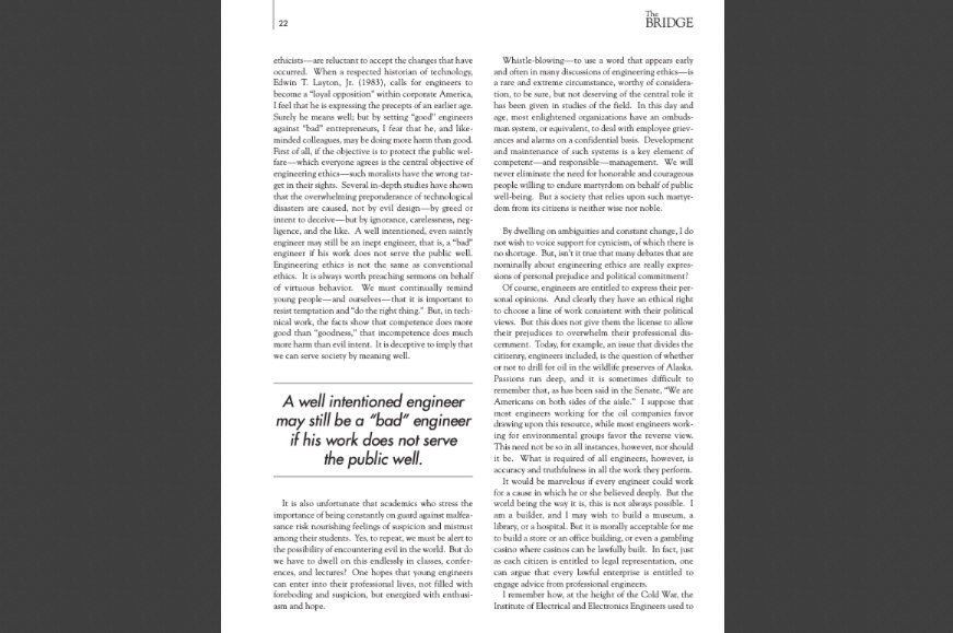 1. Samuel Florman identifies the essential virtue of | Chegg.com