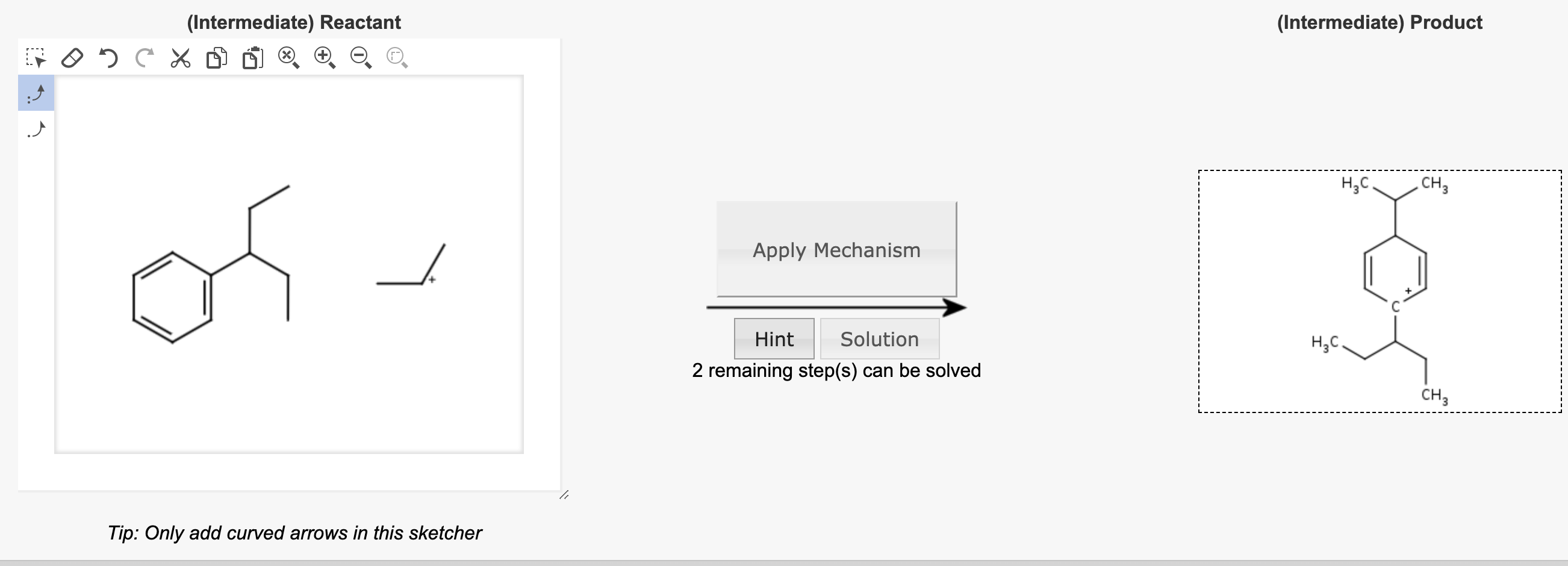 Solved (Intermediate) Reactant (Intermediate) Product 5 с HC | Chegg.com