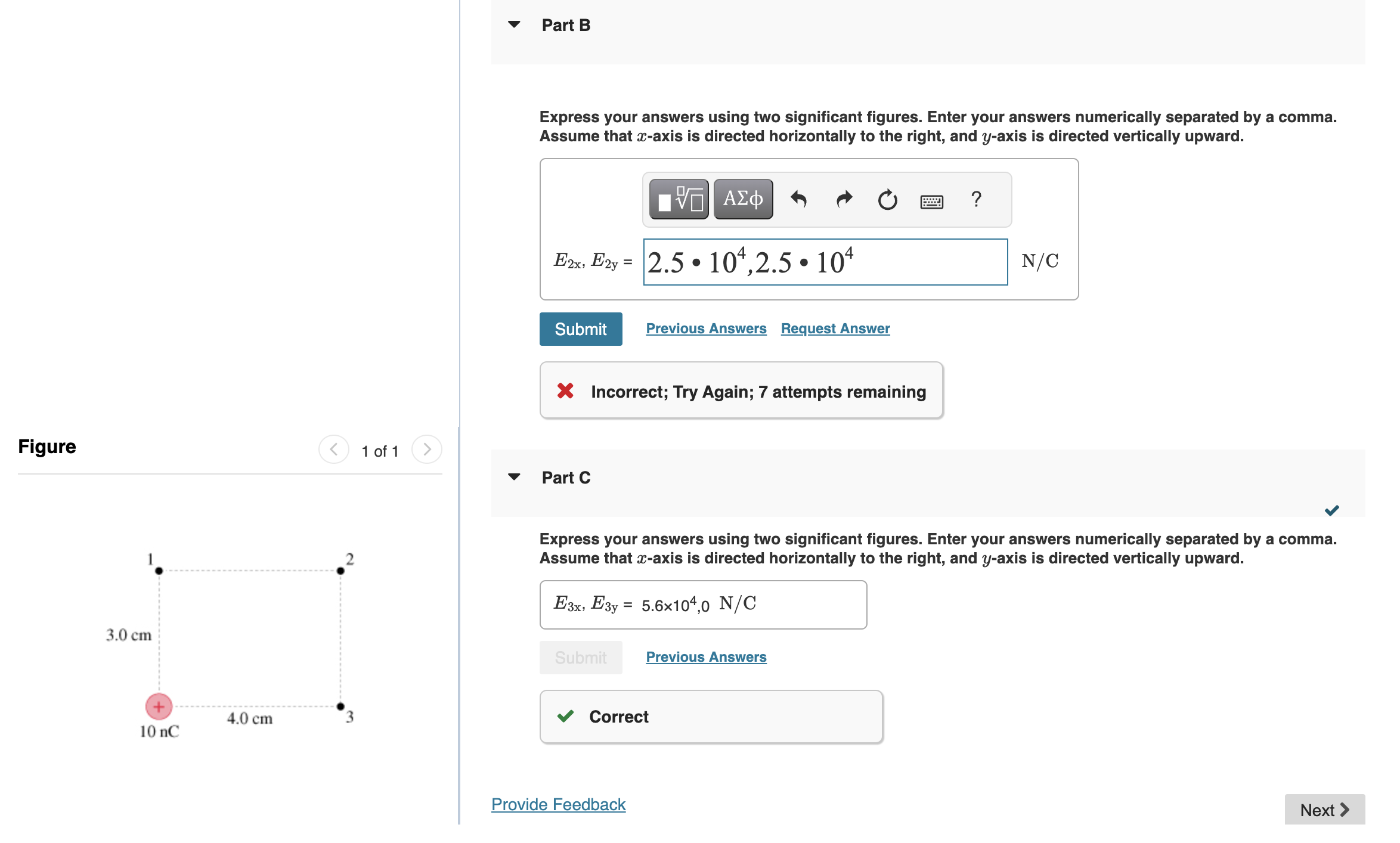 Solved Part BExpress your answers using two significant | Chegg.com
