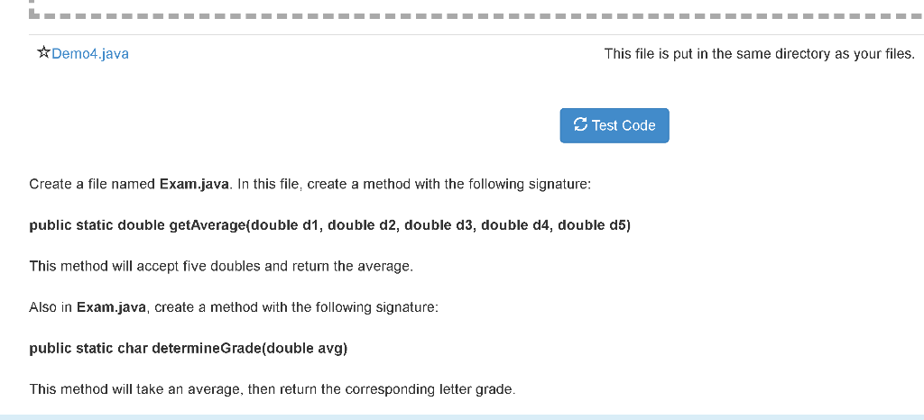 Solved I need this in java. The code shown is included in my | Chegg.com