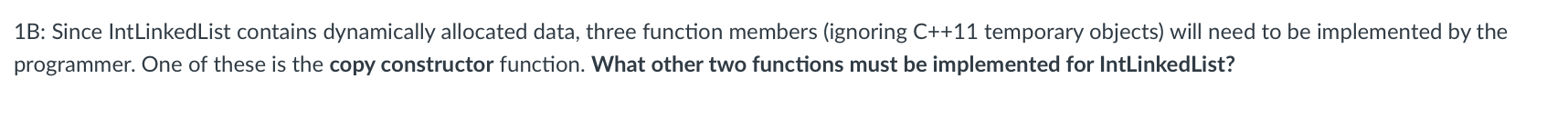 Solved 1A: Given a IntLinkedList class and a IntNode class | Chegg.com