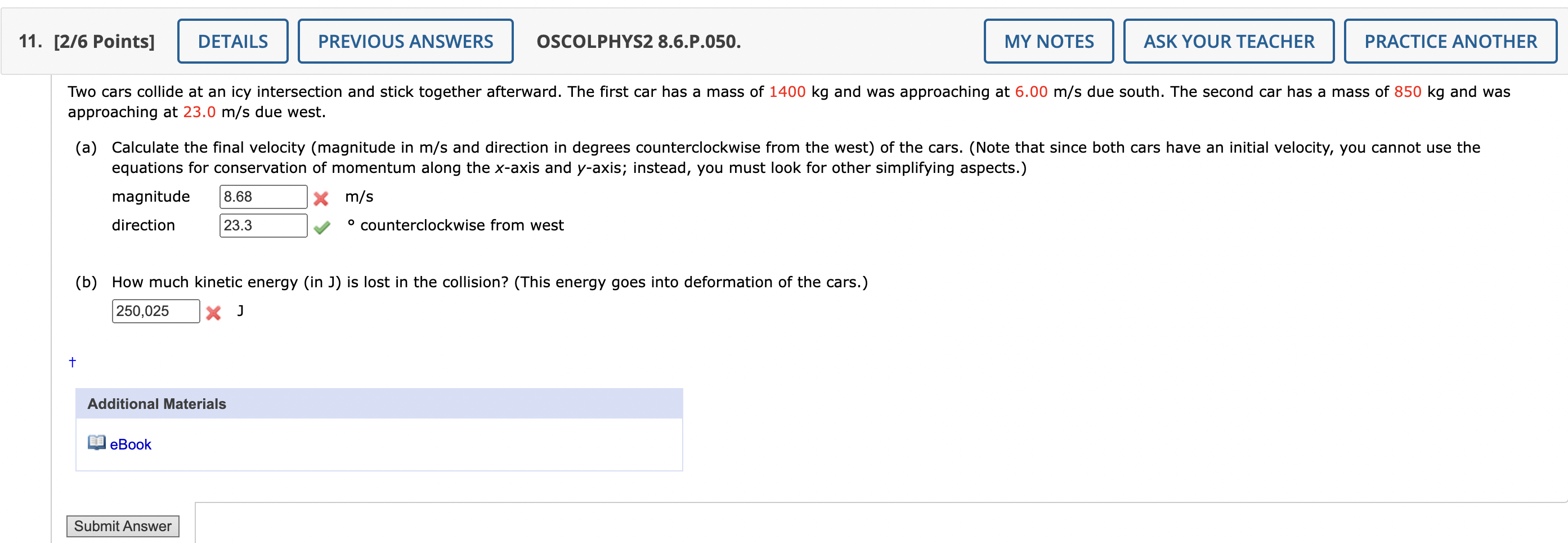 Solved approaching at 23.0 m/s due west. equations for | Chegg.com