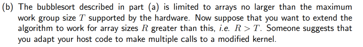 This question concerns a GPGPU implementation of the | Chegg.com