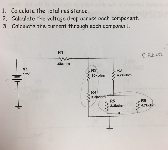 Solved Calculate the total resistance. Calculate the | Chegg.com