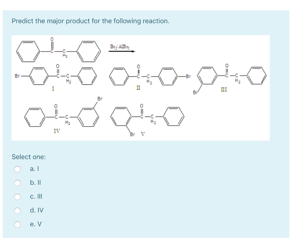 Solved Predict the major product for the following reaction. | Chegg.com