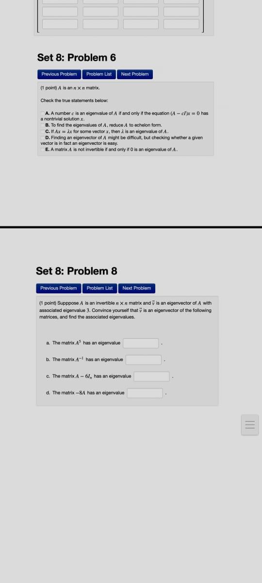 Solved Set 8: Problem 6 Previous Problem Probler List Next | Chegg.com