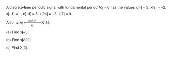Solved A discrete-time periodic signal with fundamental | Chegg.com