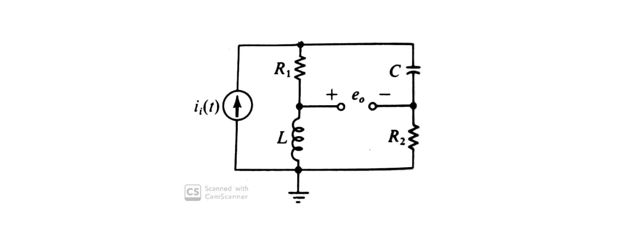 Solved Find the transfer function from the current source to | Chegg.com