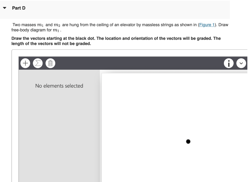 Solved Two masses m1 and m2 are hung from the ceiling of an | Chegg.com