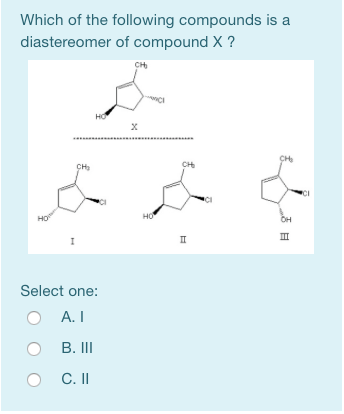Solved Which of the following compounds is a diastereomer of | Chegg.com