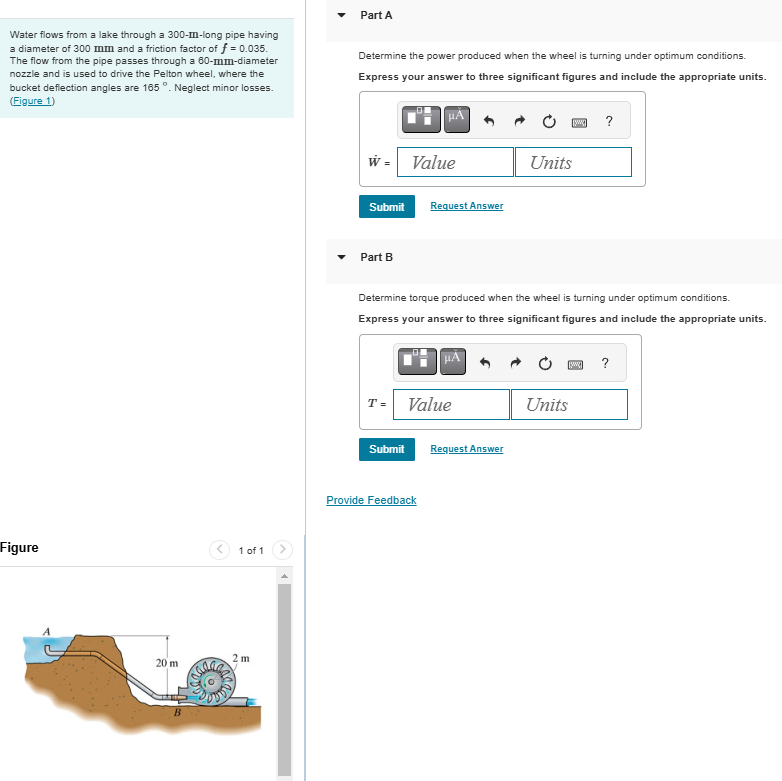 Solved Water flows from a lake through a 300 -m-long pipe | Chegg.com