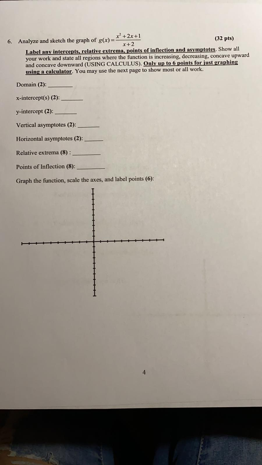 Solved X 2x 1 6 Analyze And Sketch The Graph Of Gx 