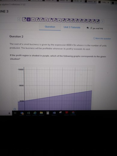 ONE 3 Question Unit 3 Tutorials Question 2 The cost | Chegg.com ONE 3 Question Unit 3 Tutorials Question 2 The cost | Chegg.com