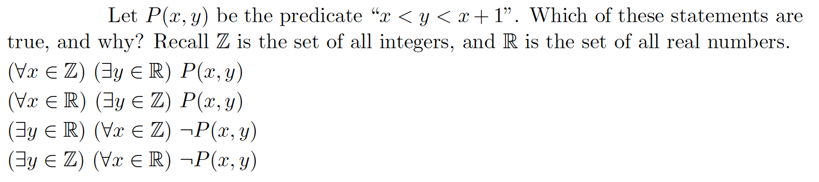 Solved Let P(x,y) be the predicate " x | Chegg.com