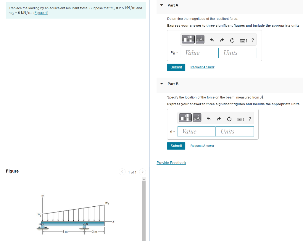 Solved Replace the loading by an equivalent resultant force. | Chegg.com