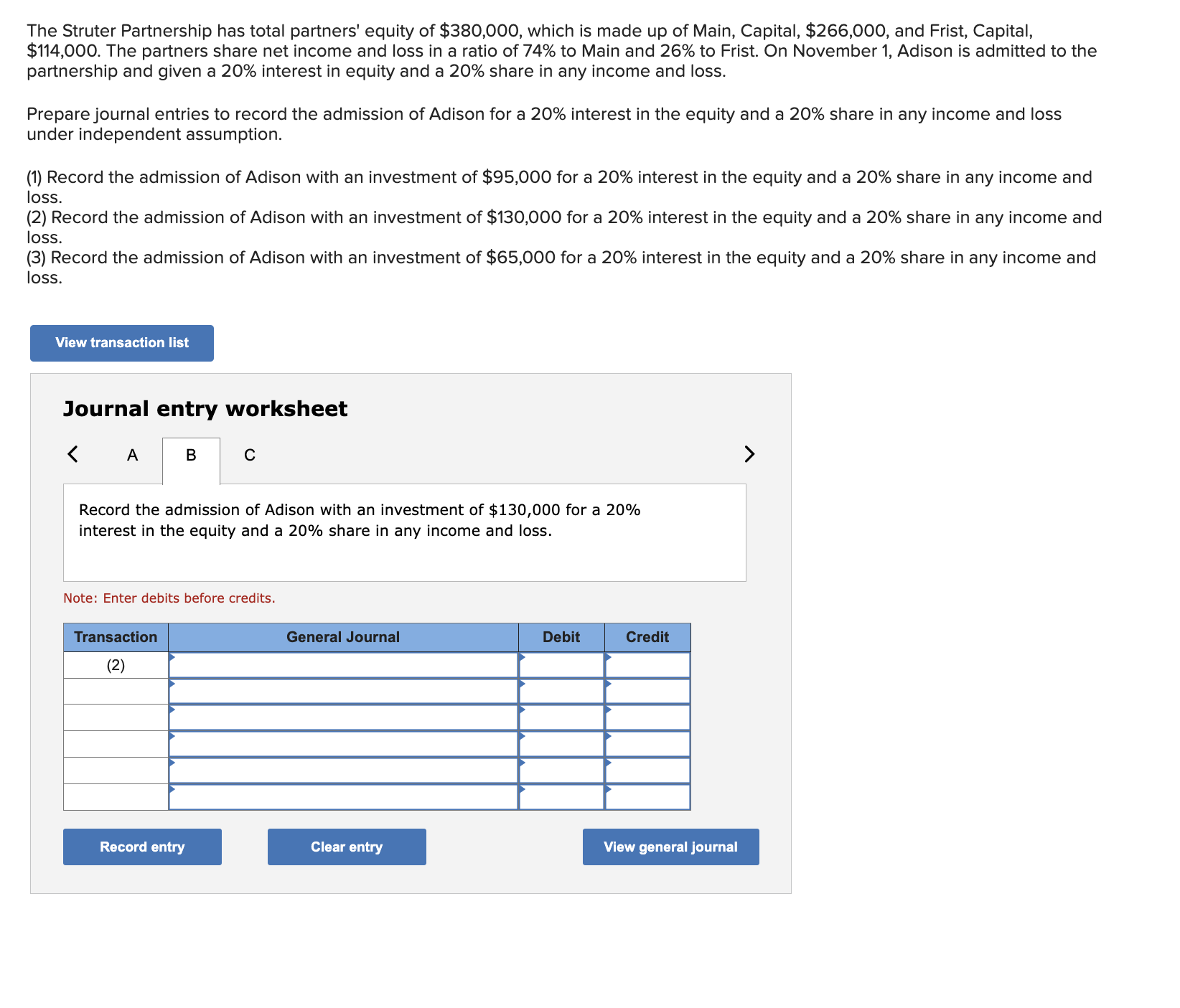 Solved The Struter Partnership has total partners' equity of | Chegg.com