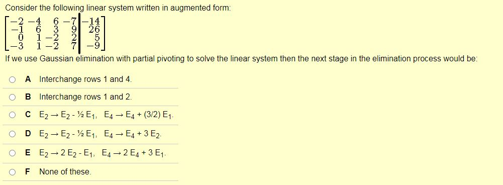 Solved Consider the following linear system written in | Chegg.com