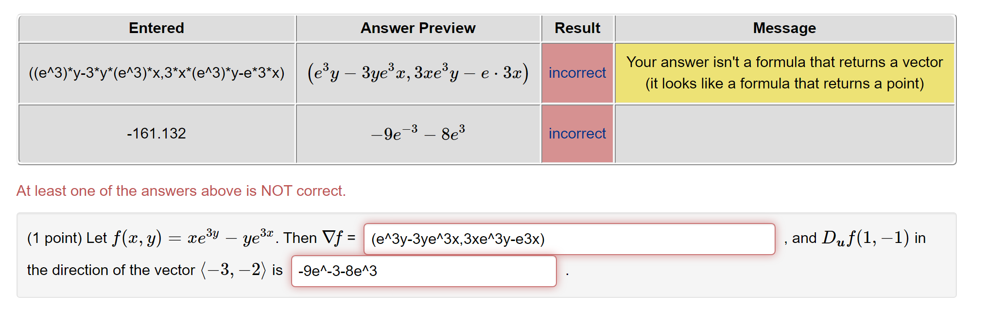 Solved Entered Answer Preview Result Message | Chegg.com