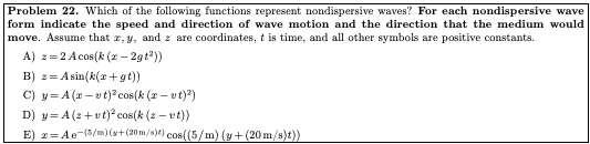 Solved Problem 22. Which of the following functions | Chegg.com