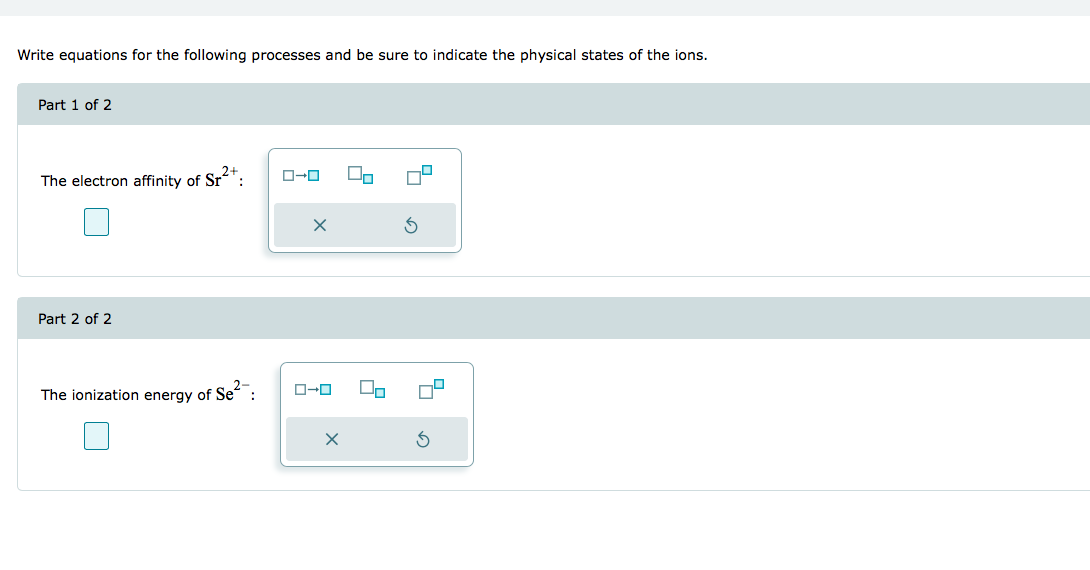 Solved Write equations for the following processes and be | Chegg.com