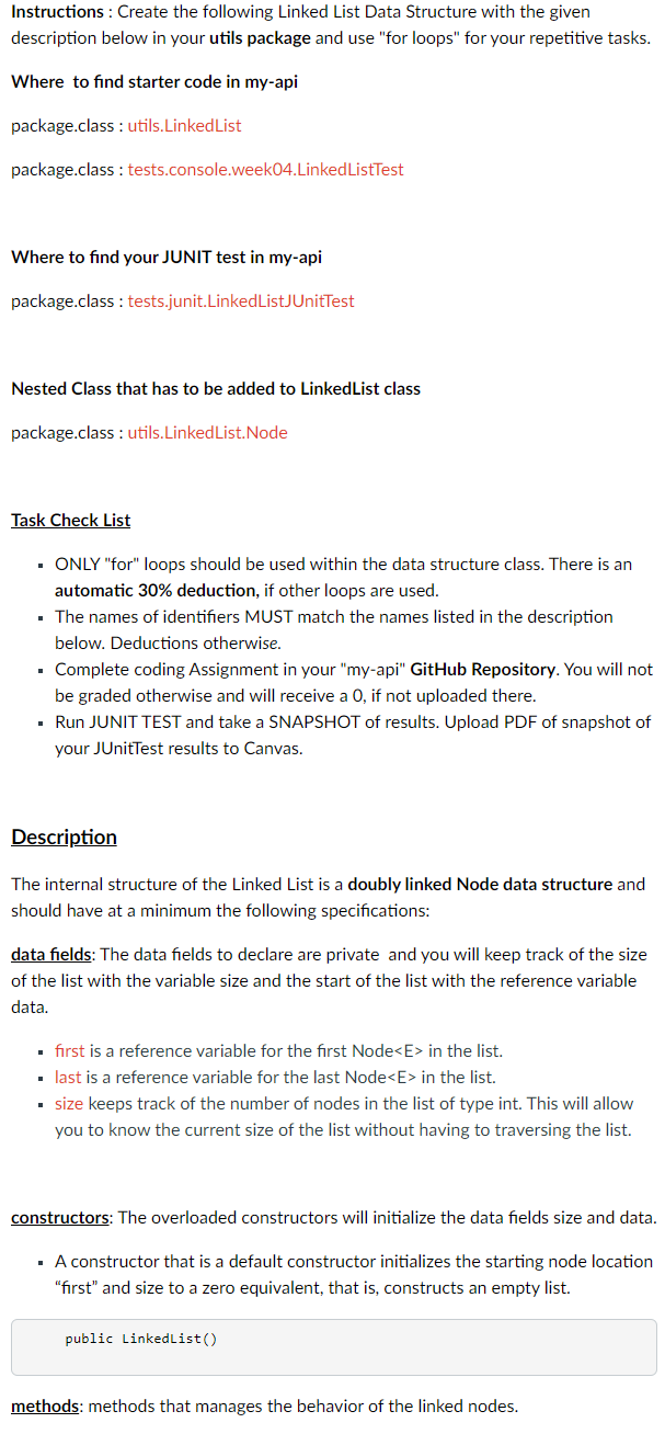 Solved Instructions : Create the following Linked List Data | Chegg.com