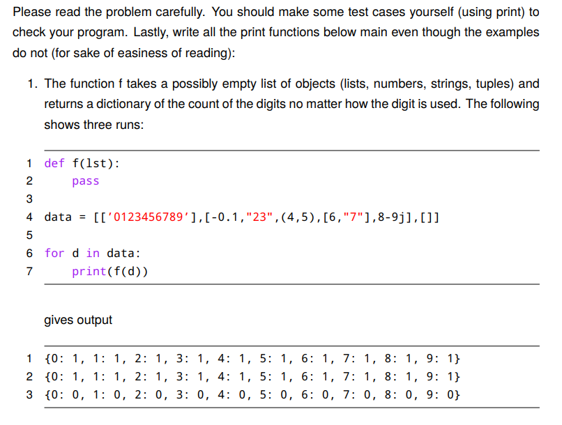 Solved Please read the problem carefully. You should make | Chegg.com