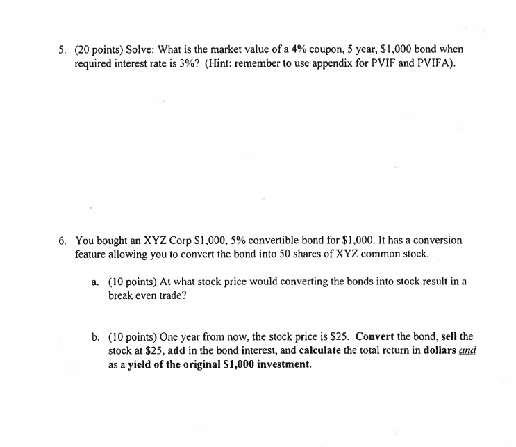 Solved 1. (10 pts) Calculate: what is the present value of | Chegg.com