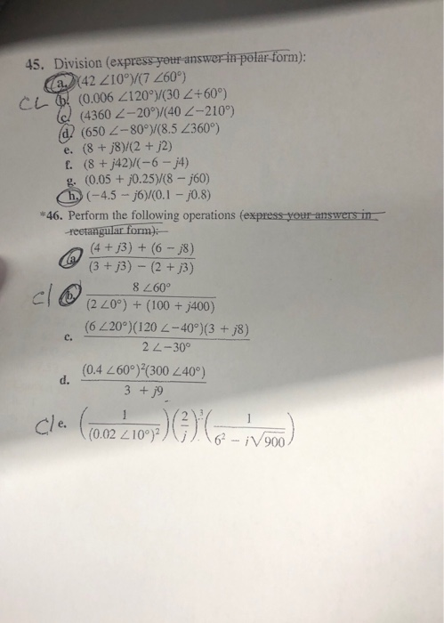 Solved 43. Addition and subtraction (express your answers in | Chegg.com
