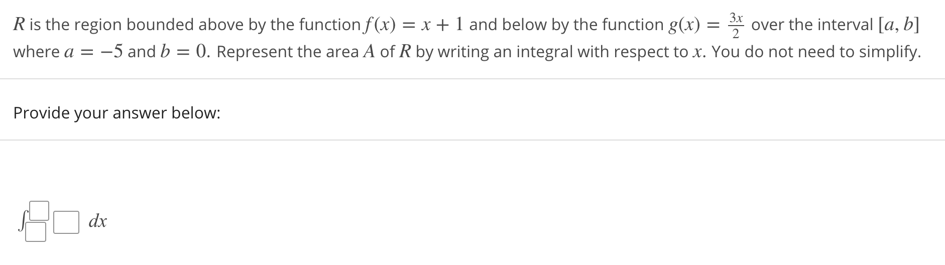 Solved R is the region bounded above by the function | Chegg.com